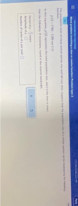 Solved The population sures of many amimal specles nse and | Chegg.com