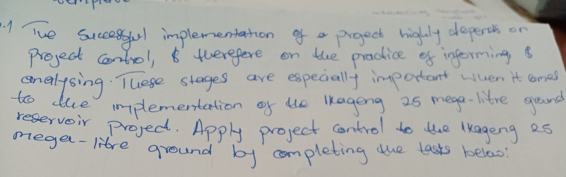 Solved 1 ﻿The successul implementation of a progect highly | Chegg.com