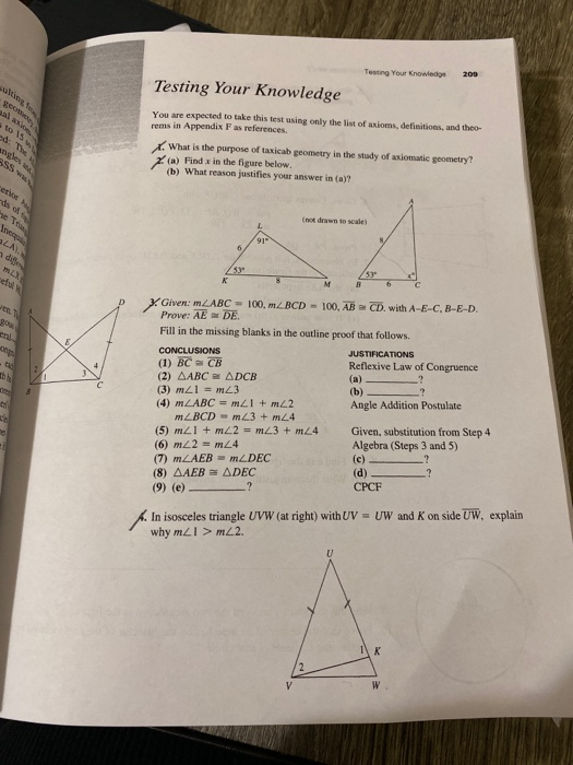 Solved Testing Your Knowledge 209 Testing Your Knowledge go | Chegg.com
