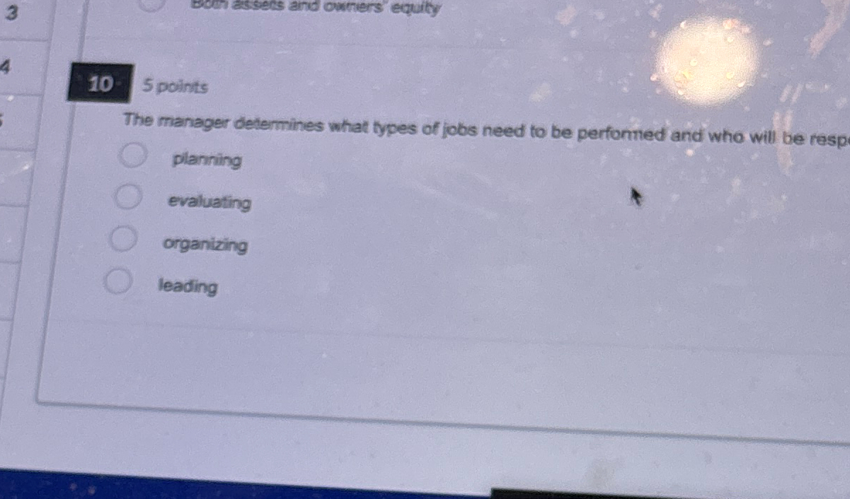 Solved 5 ﻿pointsThe manager determines what types of jobs | Chegg.com