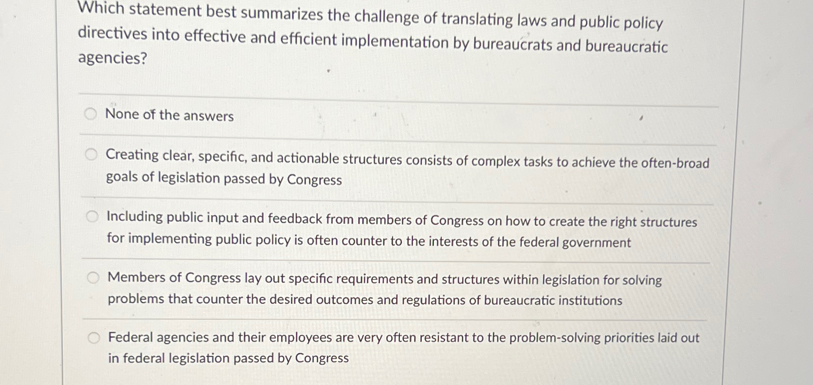 Solved Which statement best summarizes the challenge of | Chegg.com