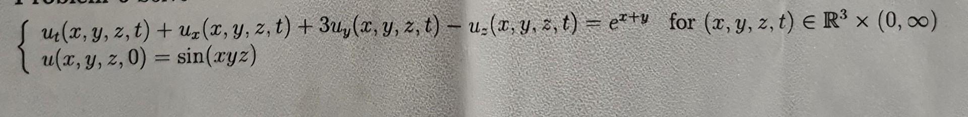 Solved How To Solve This First Order Linear Partial