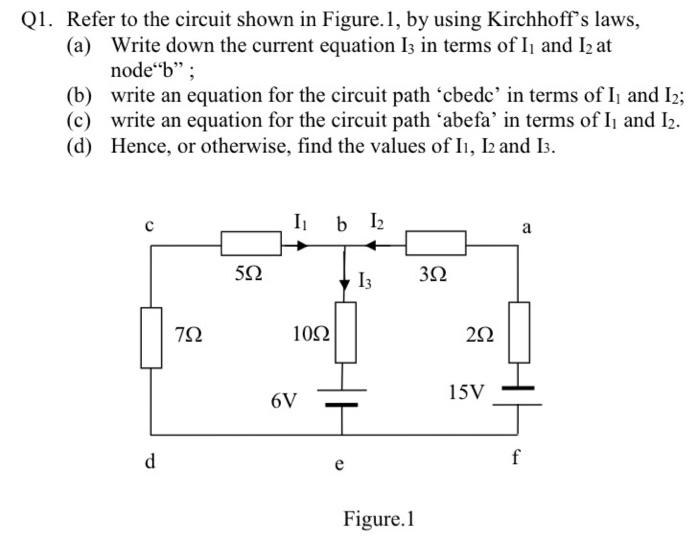 Solved Q1. Refer to the circuit shown in Figure.1, by using | Chegg.com