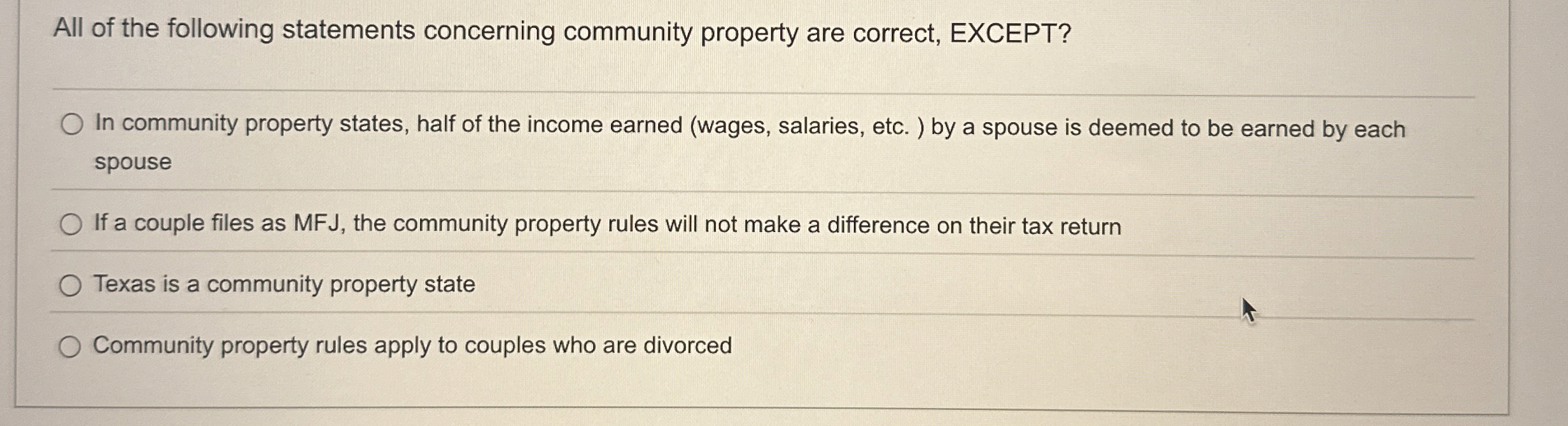 Solved All of the following statements concerning community | Chegg.com