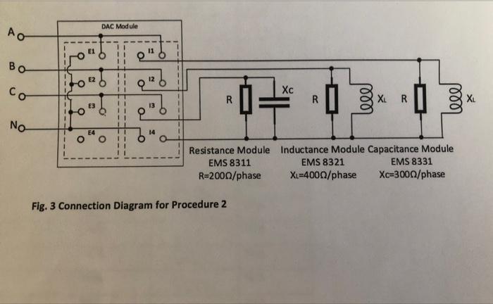 Solved Fig. 3 Connection Diagram for Procedure 2 | Chegg.com