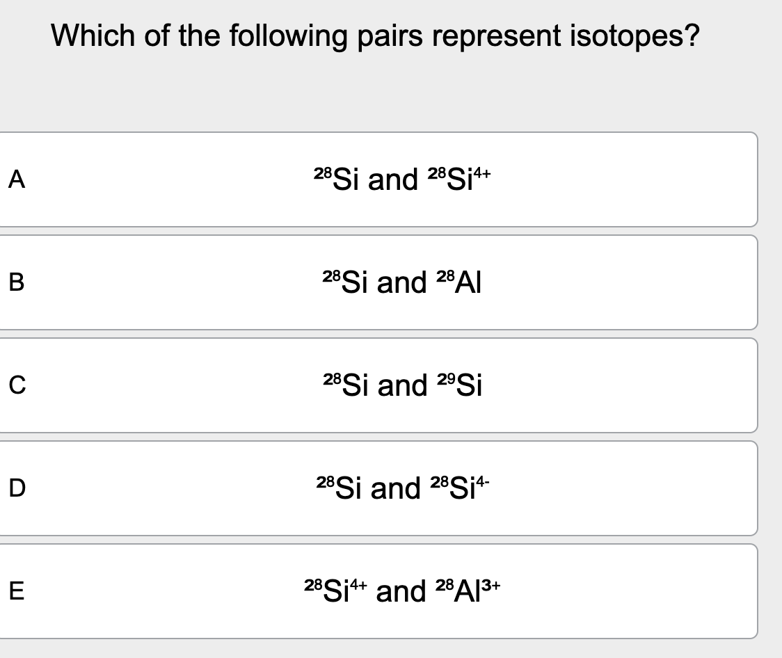 Solved Which of ﻿the following pairs represent | Chegg.com
