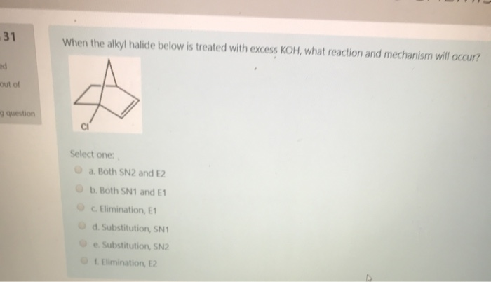 Solved when the alkyl halide below is treated with excess | Chegg.com