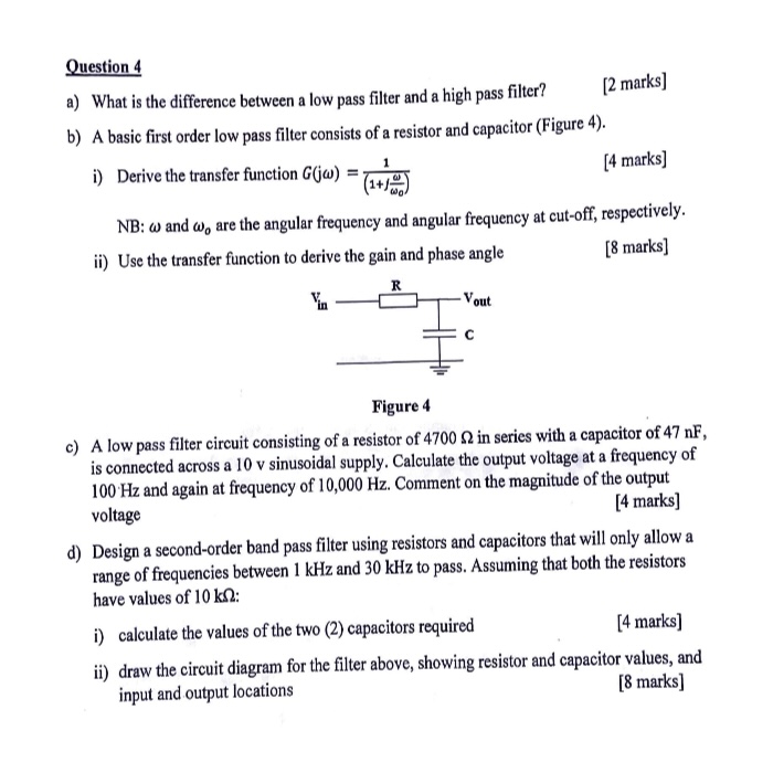 Solved Question 4a) ﻿What is the difference between a low | Chegg.com