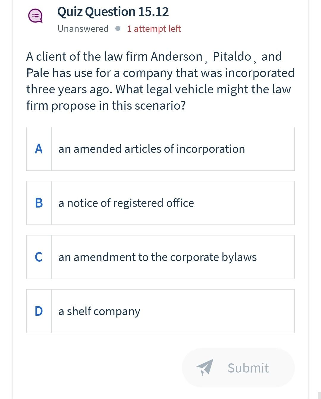 Solved Unanswered • 1 attempt left What is one of the | Chegg.com