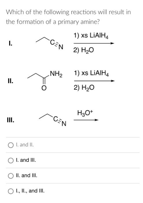 Solved Which of the following reactions will result in the | Chegg.com