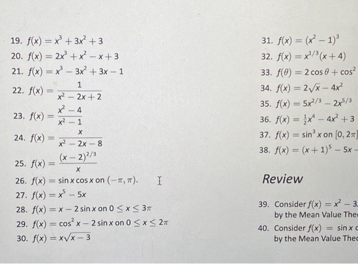 Solved In Exercises 18-38, a function f(x) is given. (a) | Chegg.com