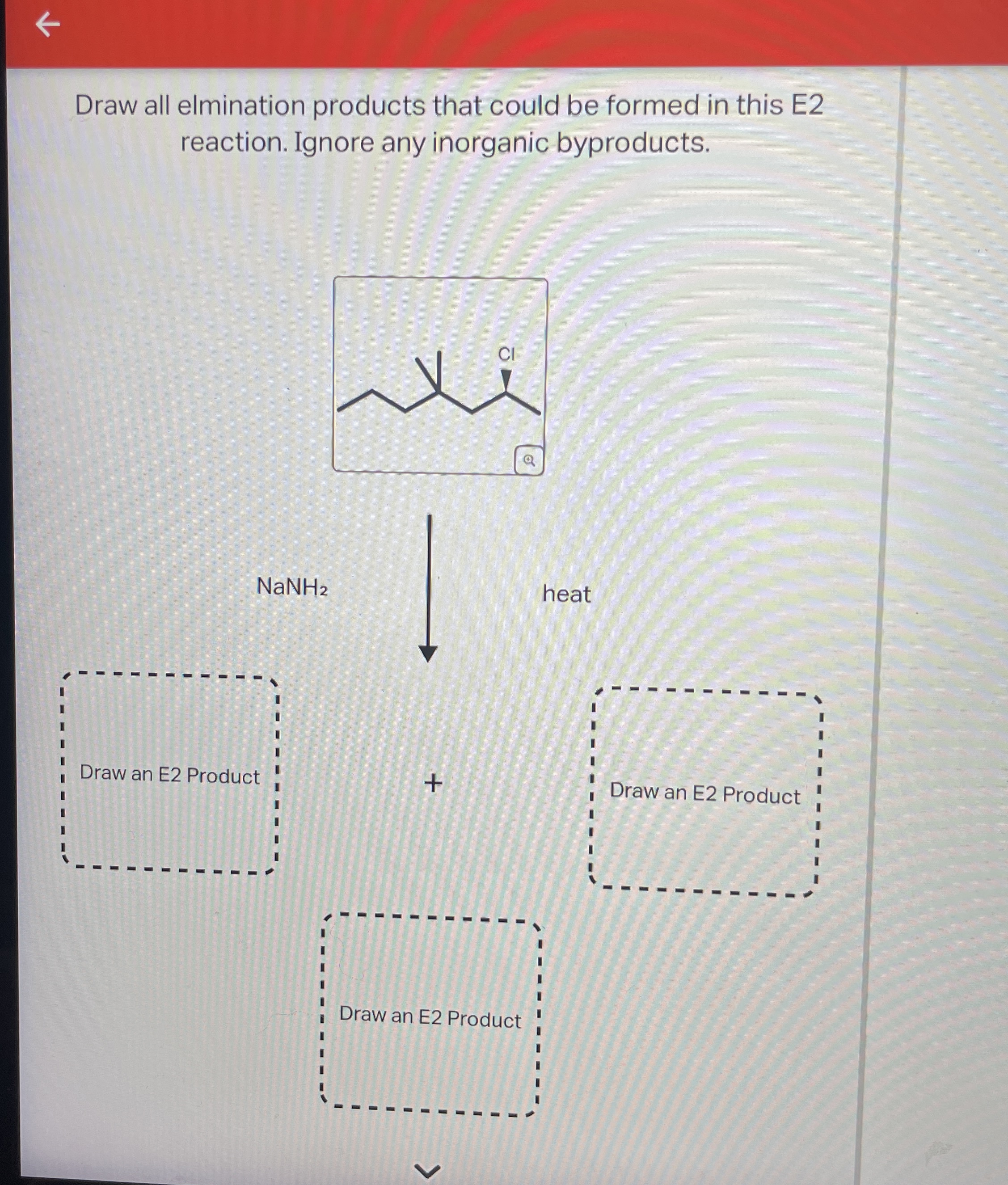 Solved Draw all elmination products that could be formed in | Chegg.com