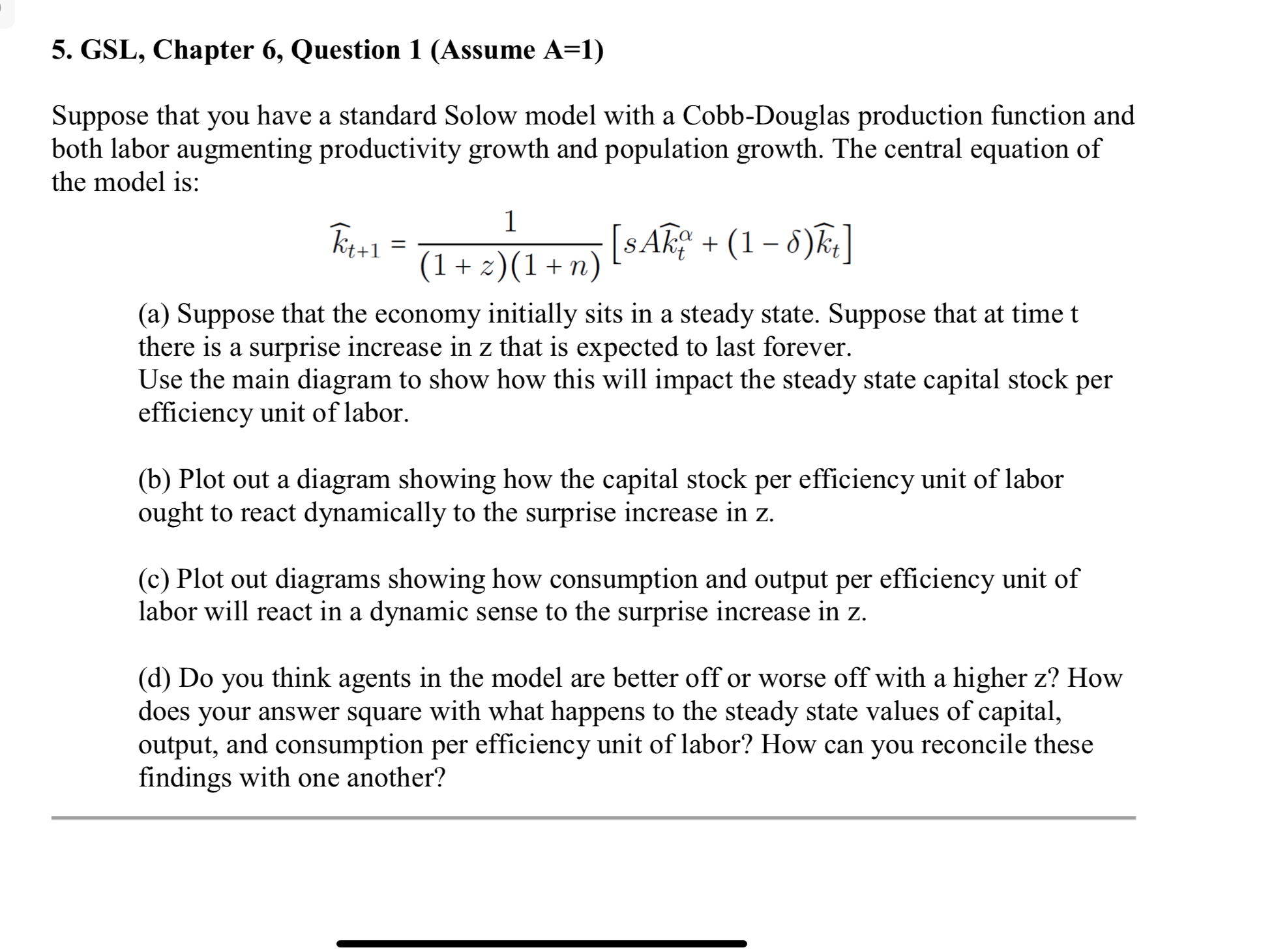 Solved GSL, Chapter 6, Question 1 (Assume A=1)Suppose that | Chegg.com Solved GSL, Chapter 6, Question 1 (Assume A=1)Suppose that | Chegg.com