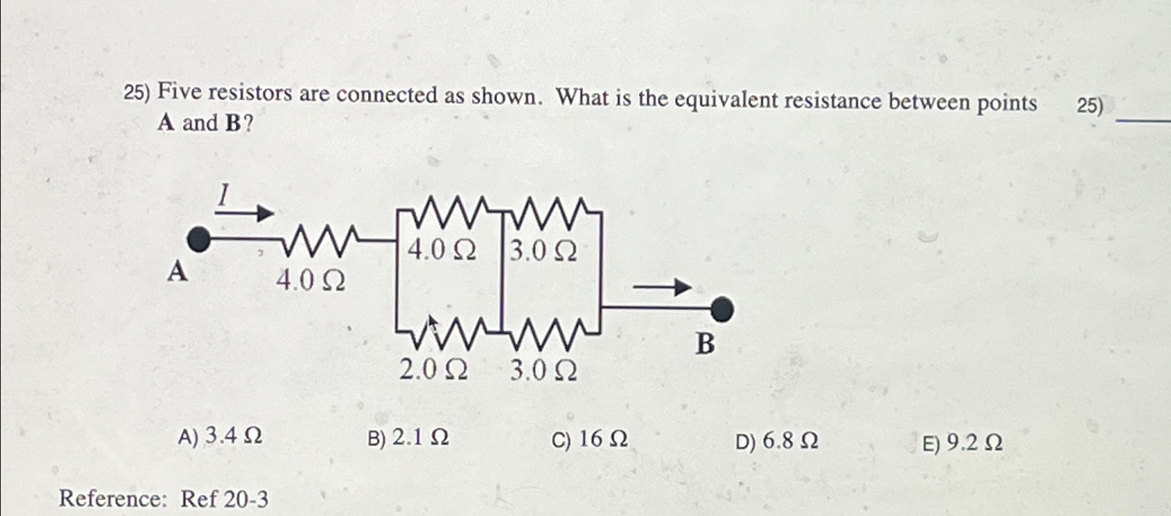 Solved Five resistors are connected as shown. What is the | Chegg.com