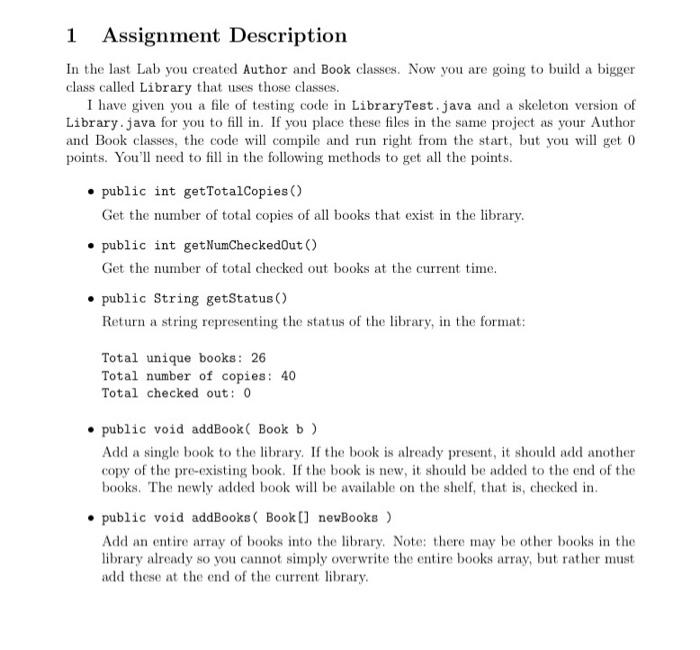 Solved Assignment Description n the last Lab you created | Chegg.com