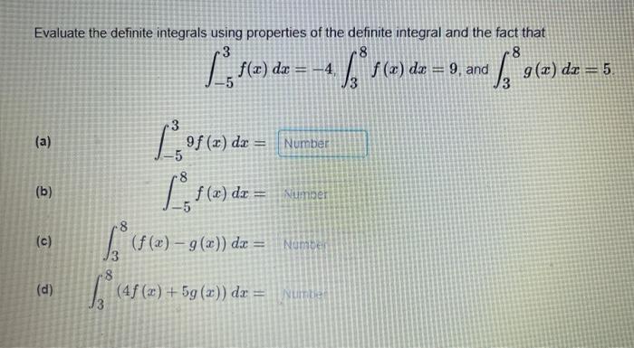 Solved Evaluate the definite integrals using properties of | Chegg.com