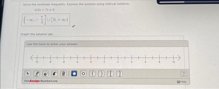 Solved Solve the nonlinear inequality. Express the solution | Chegg.com