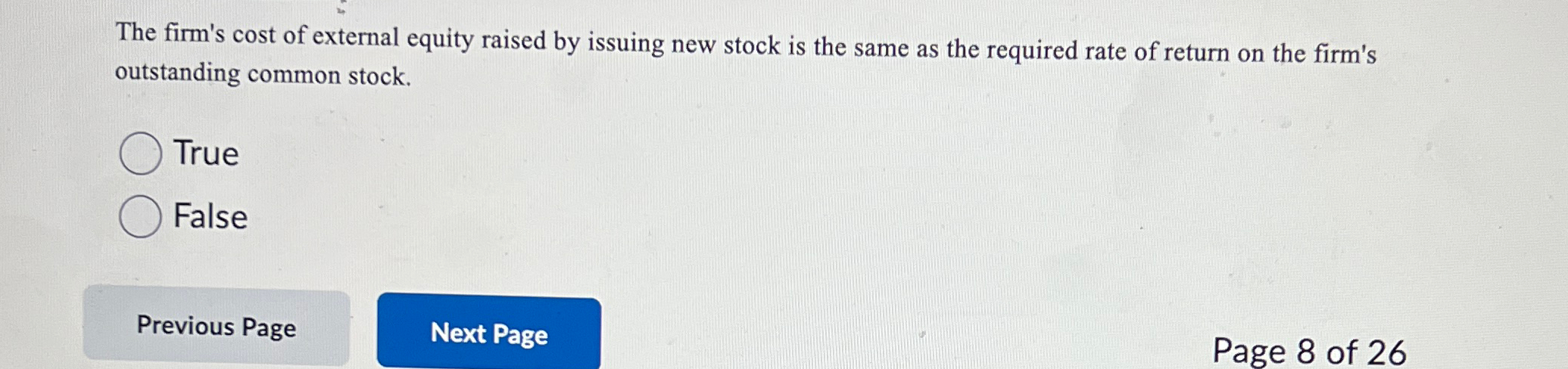 Solved The firm's cost of external equity raised by issuing | Chegg.com