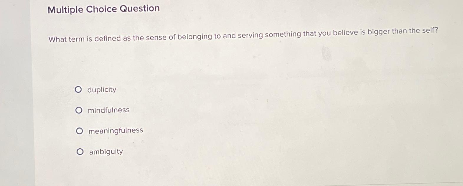 Solved Multiple Choice QuestionWhat term is defined as the | Chegg.com