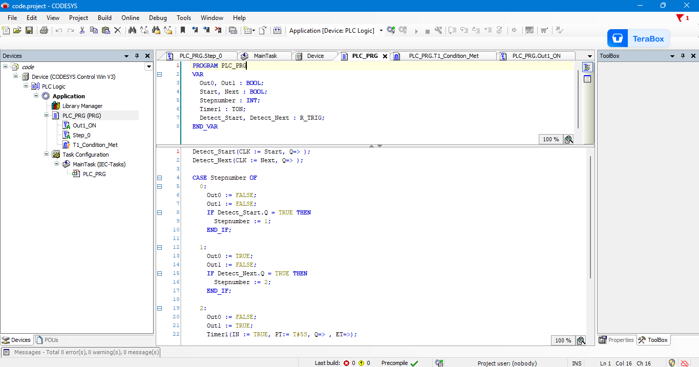 Solved I WANT SFC FOR CODYSYS PROGRAM code.project - | Chegg.com