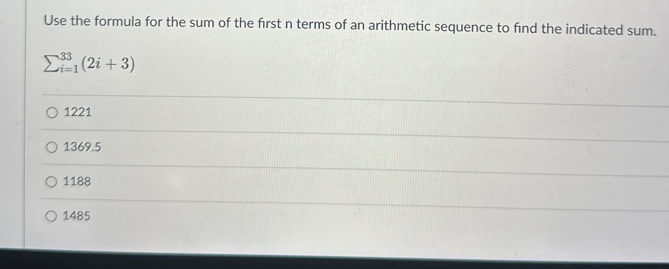 Solved Use the formula for the sum of the first n ﻿terms of | Chegg.com