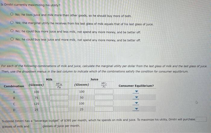 Solved 3. Finding the optimal combination of two goods | Chegg.com