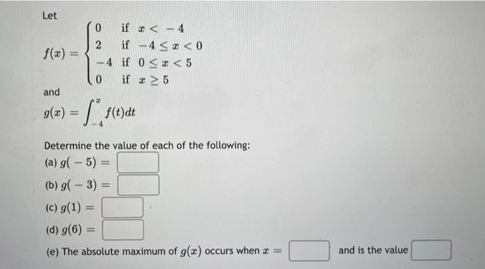 Solved Let f(x)=⎩⎨⎧02−40 if x