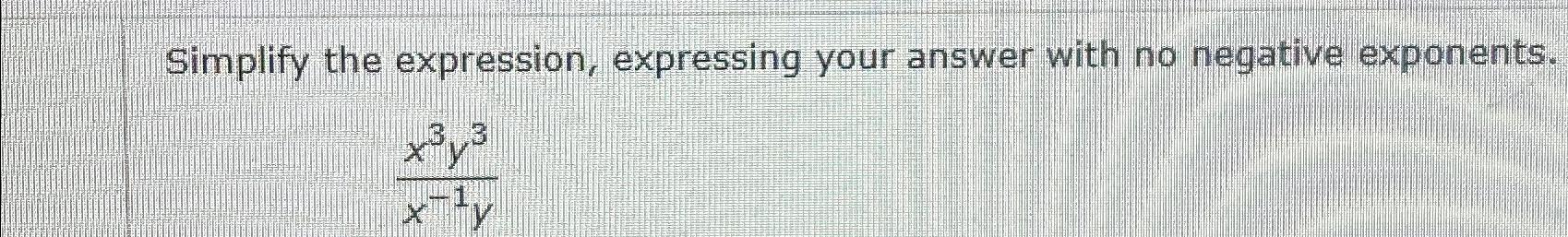 Solved Simplify the expression, expressing your answer with | Chegg.com