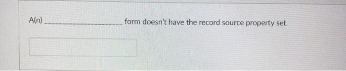 Solved You have created a main form with one subform. The | Chegg.com