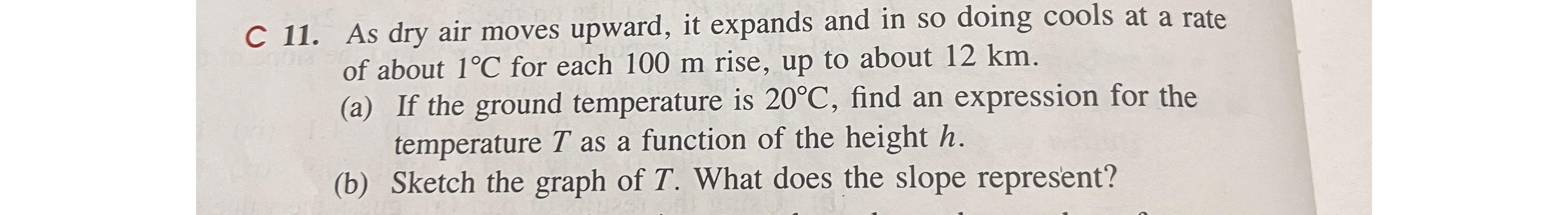 Solved As dry air moves upward, it expands and in so doing | Chegg.com