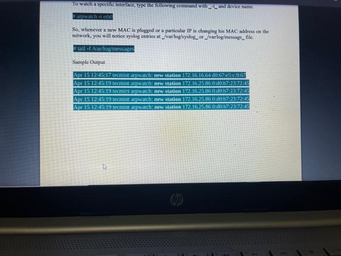Solved Lab 3 Aim Detect Arp Spoofing Using Open Source Tool