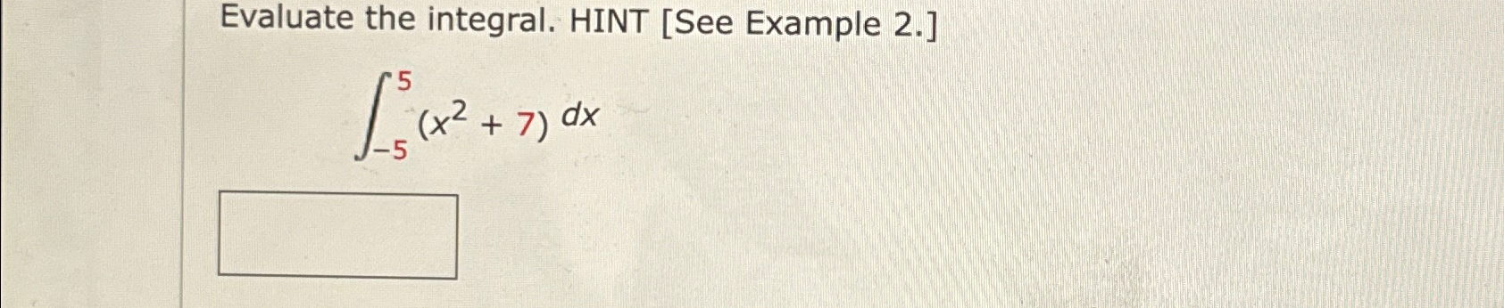Solved Evaluate the integral. HINT [See Example | Chegg.com