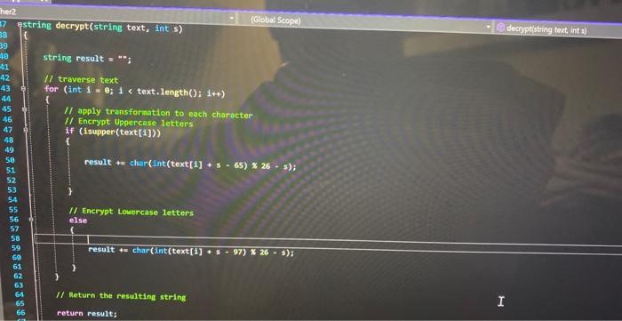 Solved I need help writing a caeser cipher code in C++. The | Chegg.com
