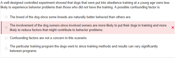 Solved A well-designed controlled experiment showed that | Chegg.com
