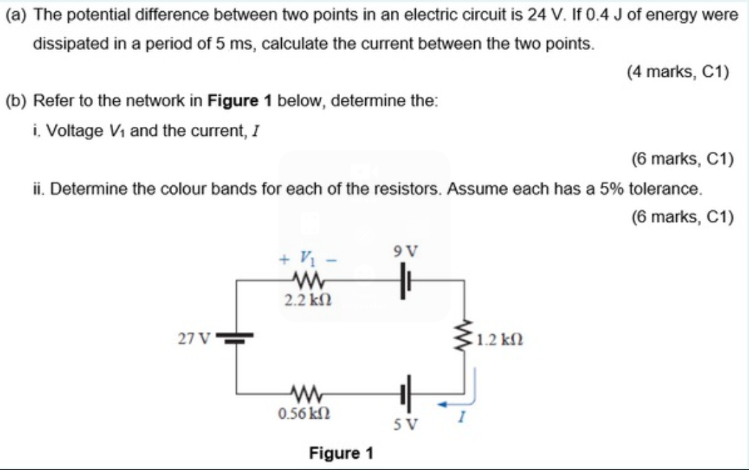Solved (a) The potential difference between two points in an | Chegg.com