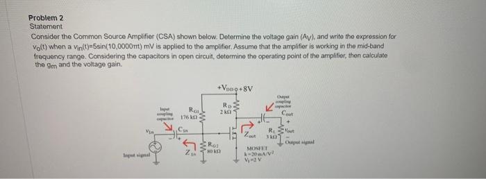 Solved Statement Consider the Common Emitter Amplifier (CEA) | Chegg.com