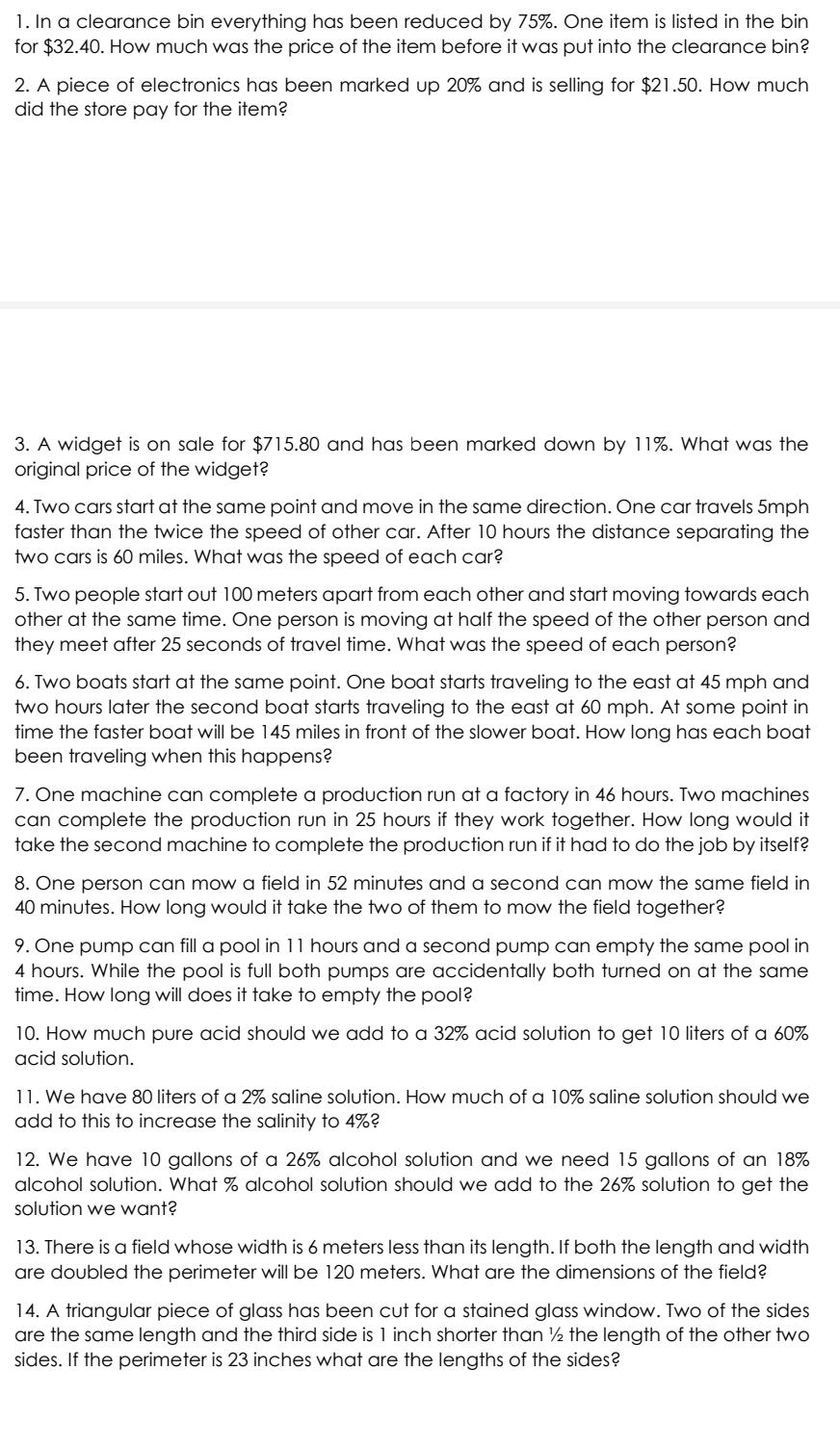 Solved In a clearance bin everything has been reduced by | Chegg.com