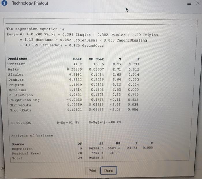 Solved 6 Consider A Multiple regression Model For Chegg