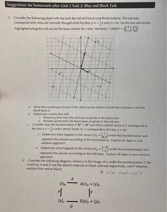 Solved Suggestions for homework after Unit 3 Task 2: Blue | Chegg.com