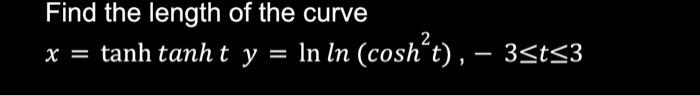 Solved Find the length of the curve | Chegg.com