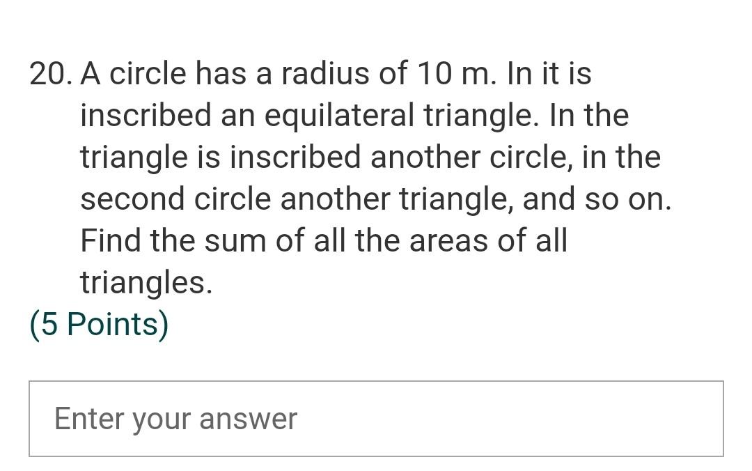 Solved 13. Find the smallest angle in a triangle whose sides | Chegg.com