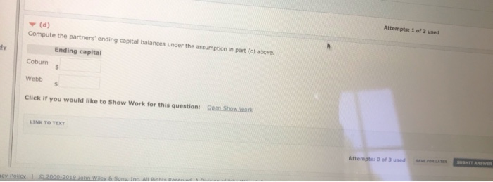 Solved Exercise 12-5 (Part Level Submission) Coburn | Chegg.com