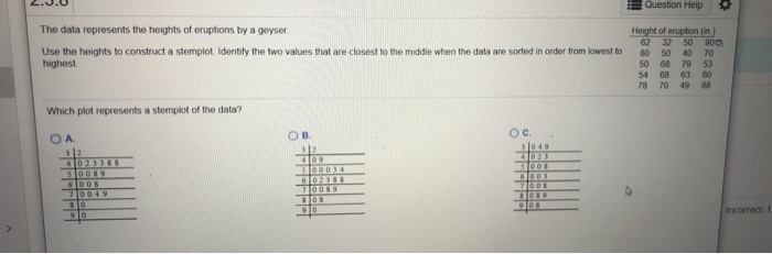 Solved E Question Help The data represents the heights of | Chegg.com