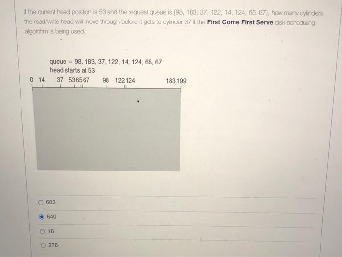 Solved If the current head postion is 50 and the request | Chegg.com