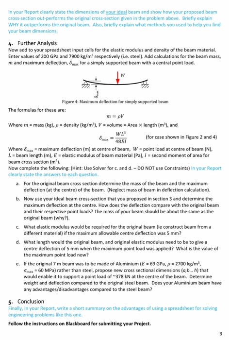 Solved Computer Applications for Engineers Project 1 - Excel | Chegg.com