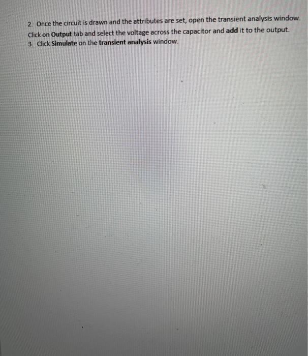 Solved Experiment 5: Multisim Activity on Transient Analysis | Chegg.com