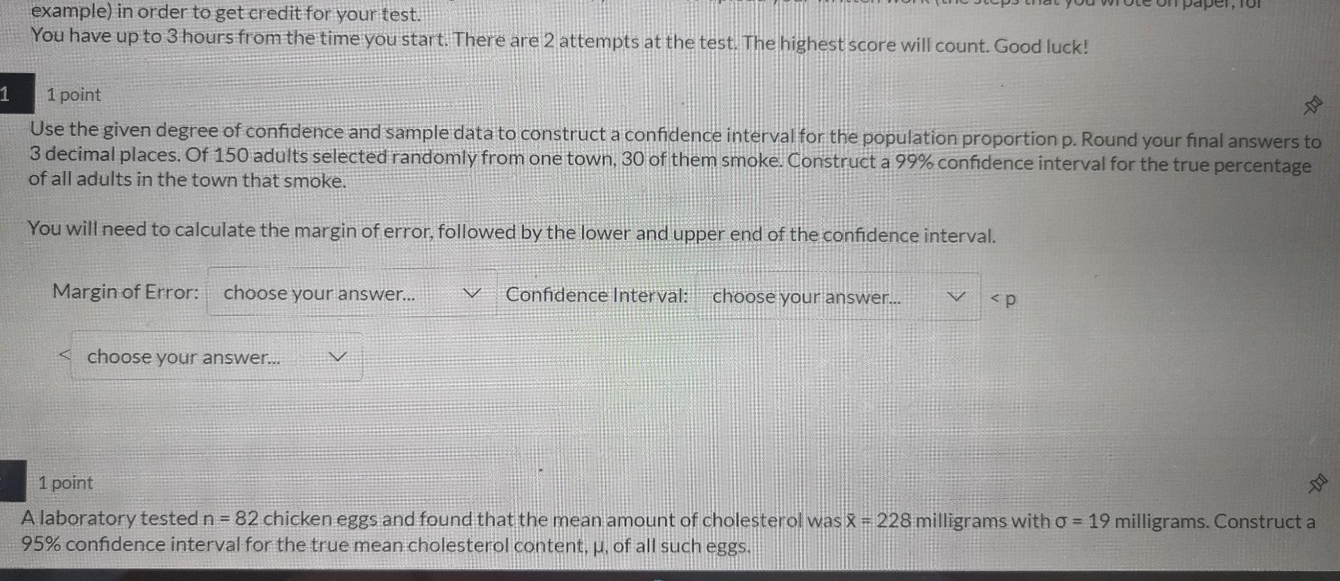 Solved TOT example) in order to get credit for your test. | Chegg.com