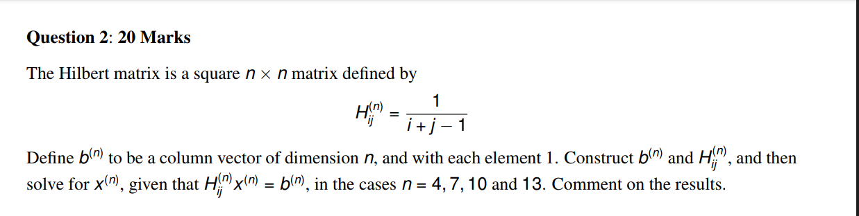 Solved • ﻿please Use Gnu Octavequestion 2 20 ﻿marksthe 