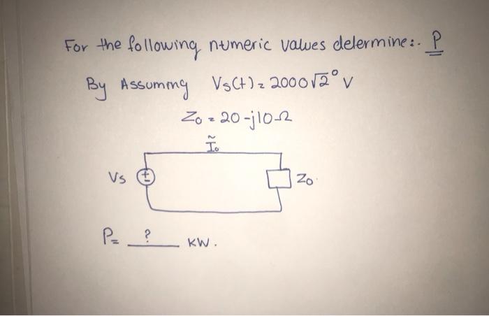 Solved For The Following Numeric Values Delermine U 
