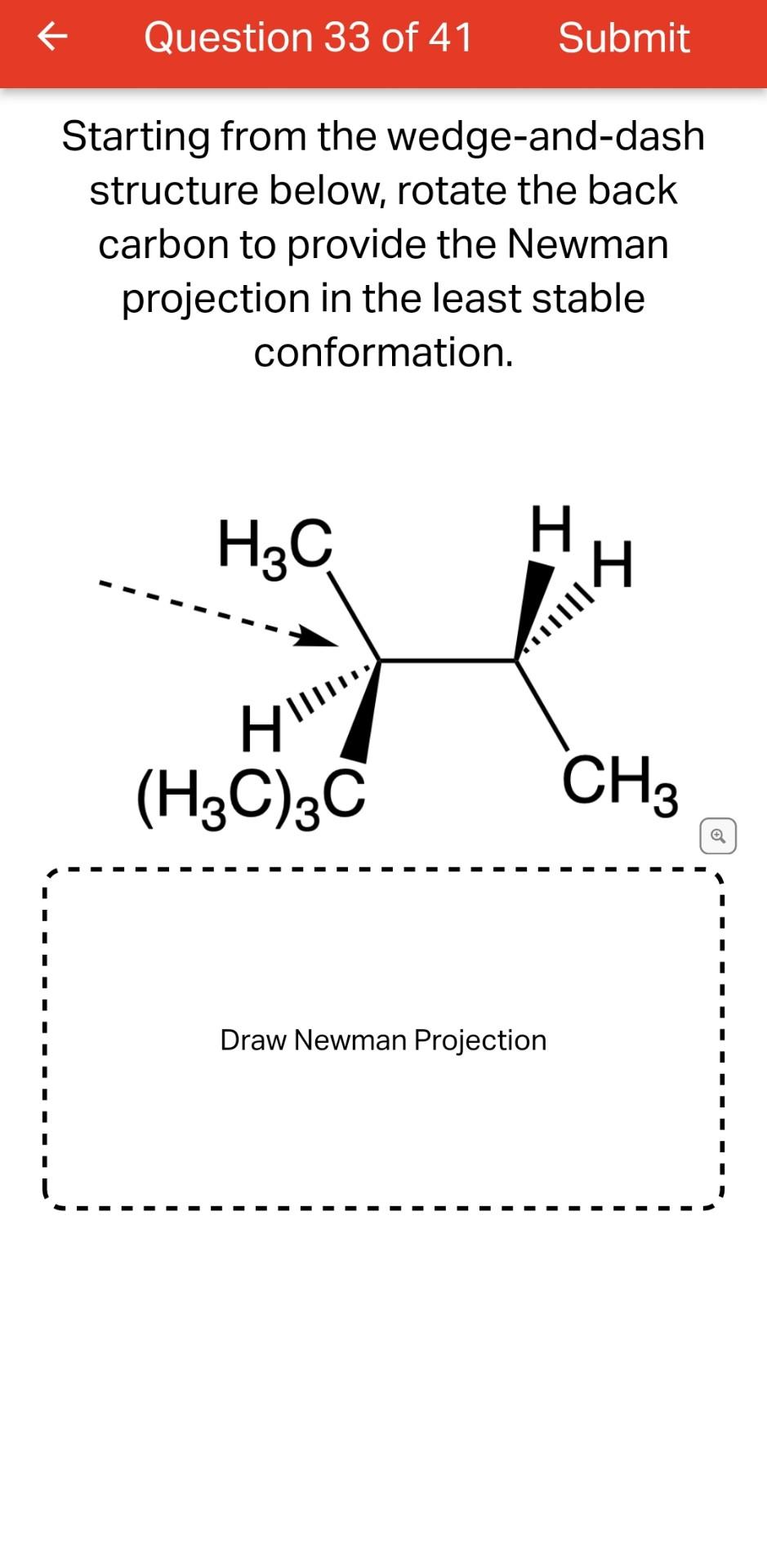 Solved Starting from the wedge-and-dash structure below, | Chegg.com